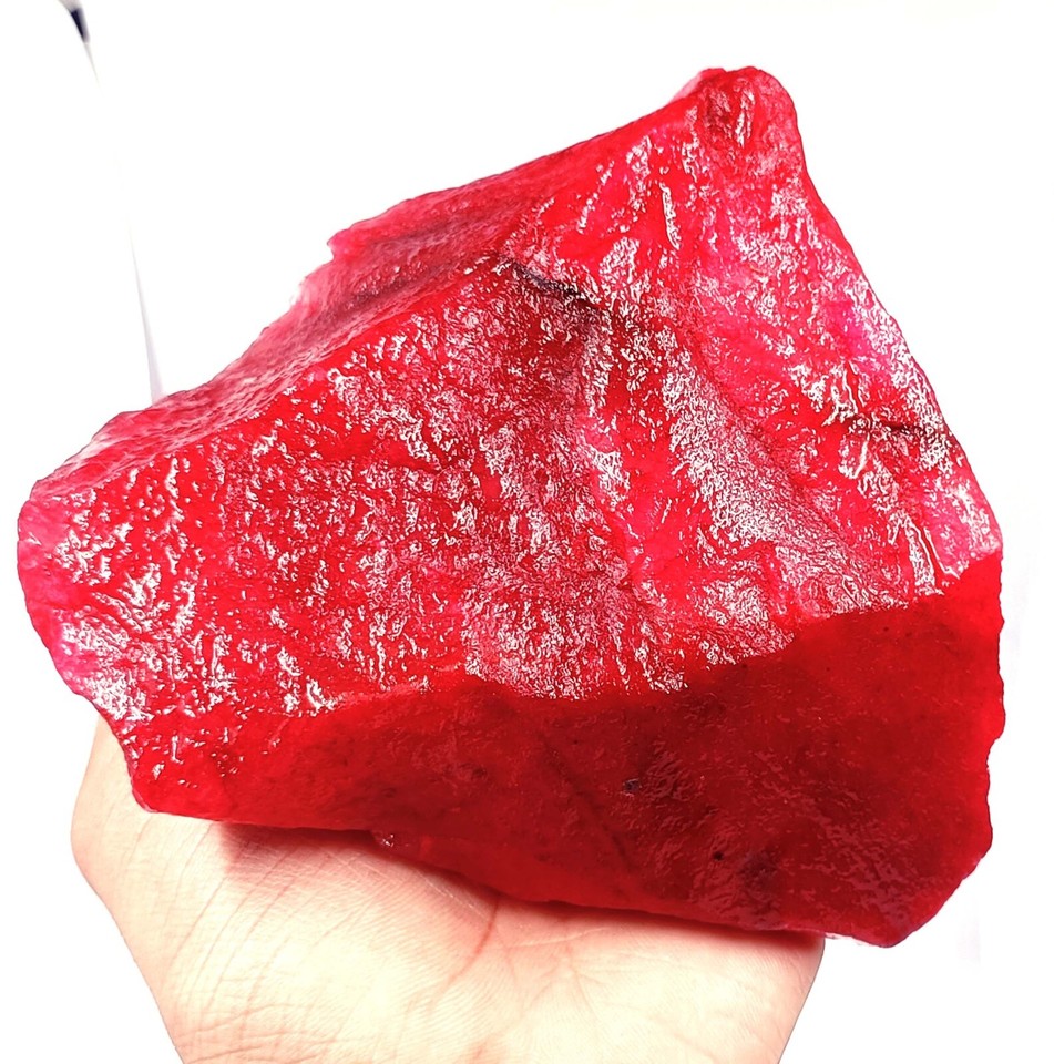 DYED EGL Certified 9000.00 Ct Natural African Red Ruby Rough Loose ...