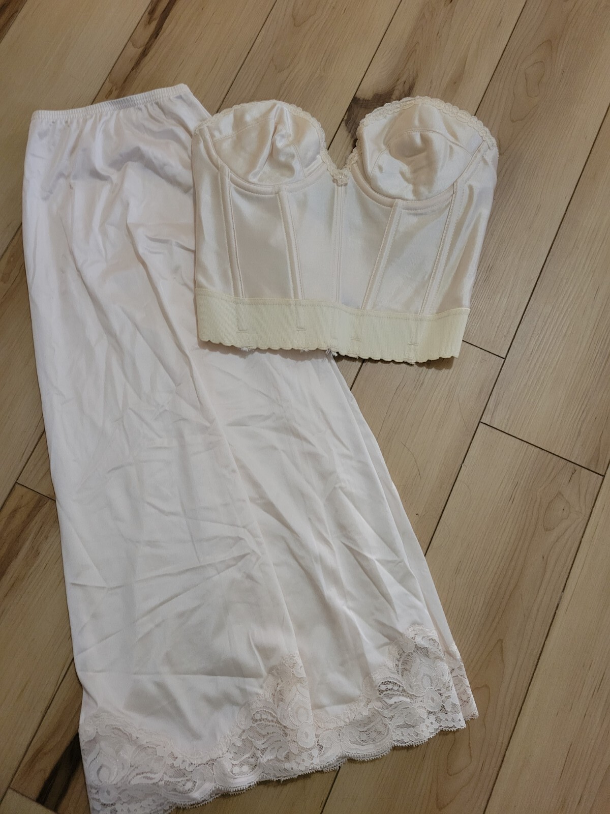 VINTAGE CORSET TEDDY SLIP 1950's LINGERIE ASHLEY TAYL… - Gem