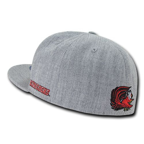 JSU Jacksonville State University NCAA Fitted Flat Bill Baseball Cap ...