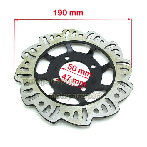 190mm Brake Disc Disk Rotor ID 50mm Chinese Pit Dirt Bike ATV Quad Go ...