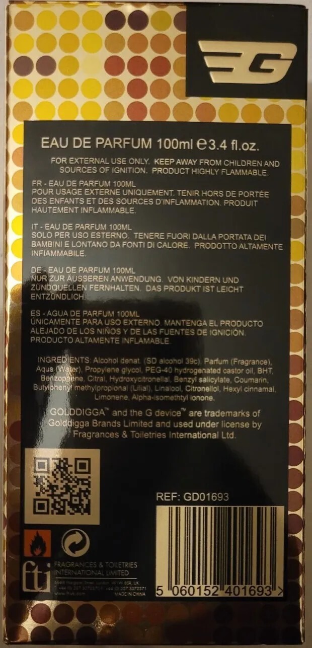 Golddigga Eau De Parfum 100ml Spray Fragrance for Her for sale online ...