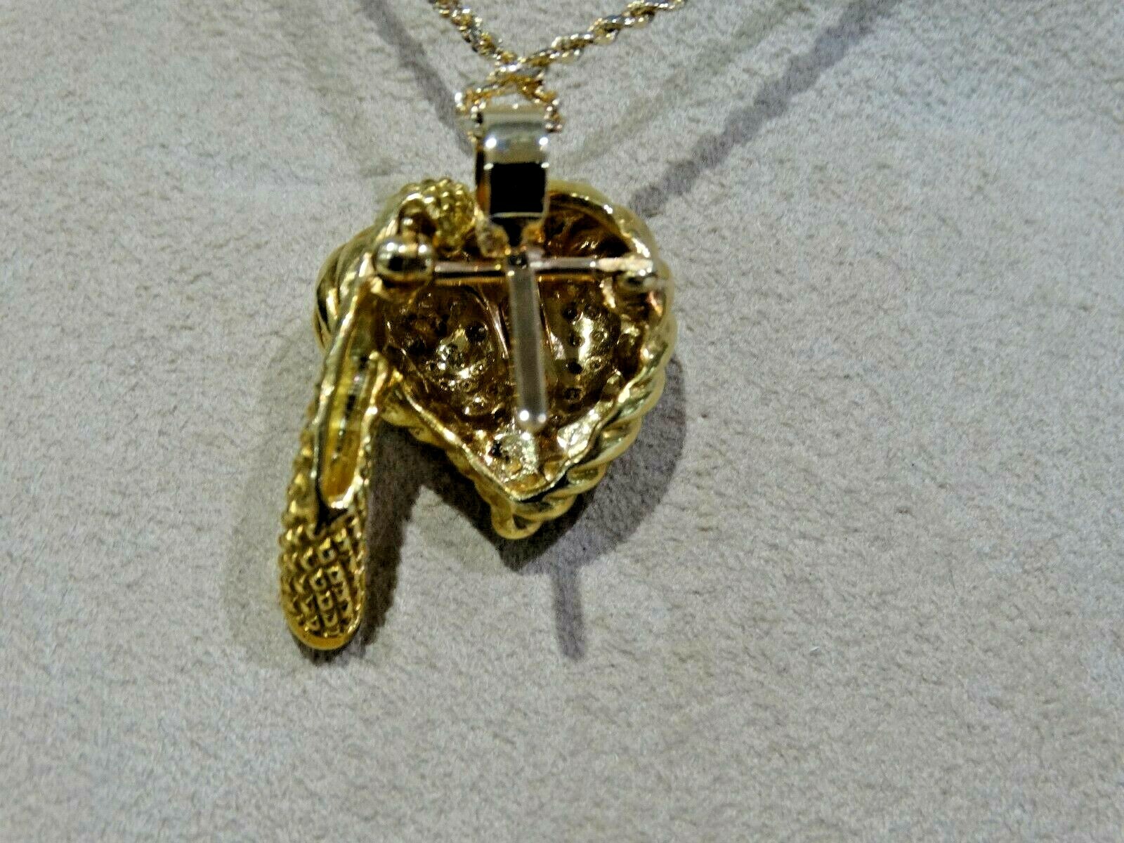 Authentic Judith Ripka Jewelry 18K Yellow Gold Diamond Brooch/Pin ...