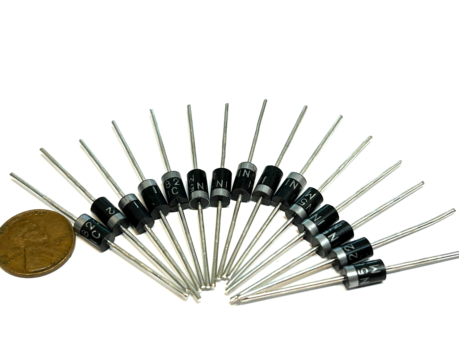 15 Pieces Schottky diodes rectifier 40v 3 amp 3a vishay do-41 in5822 ...