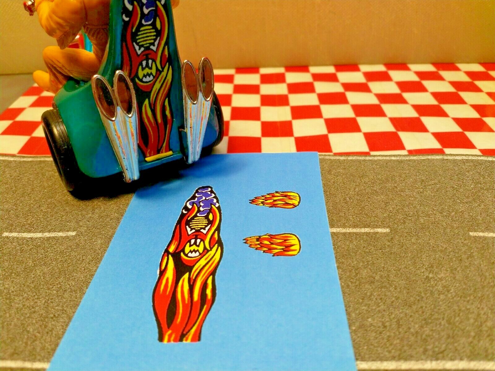 Matchbox Speed Kings K-47 Easy Rider trike Full Set of Stickers only NO ...