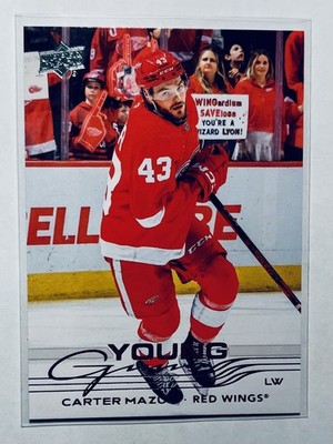 25-26 2025-26 Upper Deck 1 Carter Mazur ROOKIE Young Guns #204-Red ...