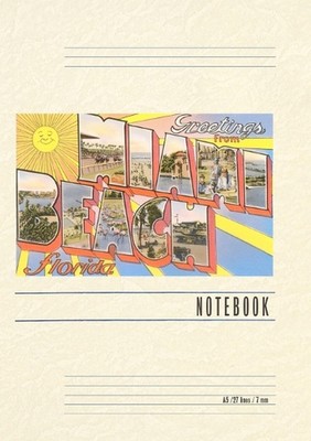 Vintage Lined Notebook Greetings from Miami Beach, Florida by Found ...