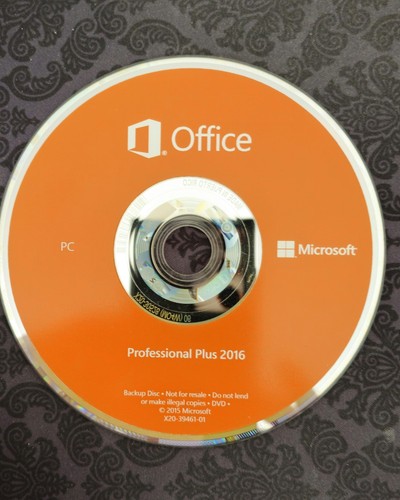 OFFICE PROFESSIONAL PLUS 2016 DVD WITH KEY NUMBERS | eBay