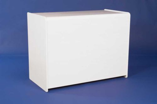 WHITE 1800mm COUNTER WITH SHELF RETAIL DISPLAY SHOP FITTINGS CASH TILL ...
