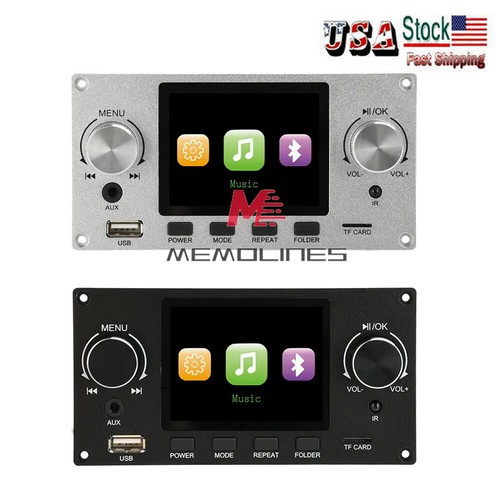 2.8inch IPS Bluetooth MP3 Decoder Board TF USB Car Amplifier Audio ...