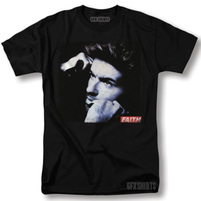 George Michael Shirt Faith Merch Concert Tour Vntg Graphic Design T ...