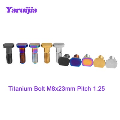 Titanium Bolt M8x23mm Chainring T-head Screw Ti square Head Threaded ...