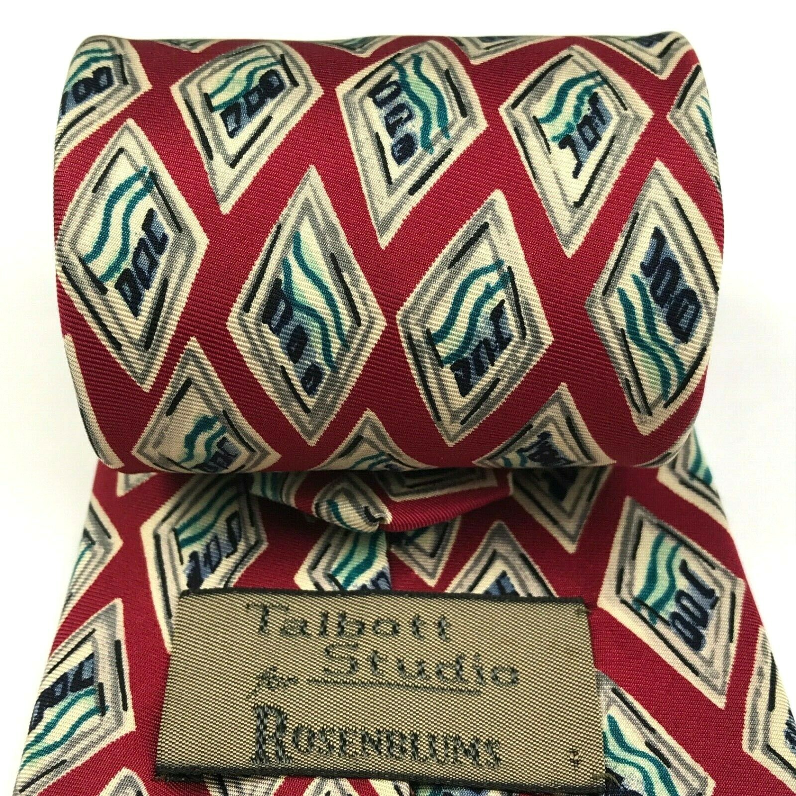 Robert Talbott Studio for Rosenblums Finest Silk Tie Hand Sewn Red Necktie | eBay