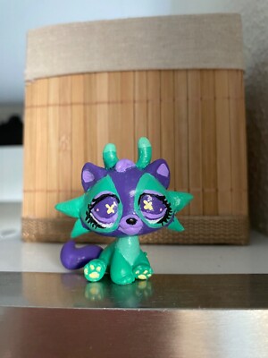 Alien Bon bon cat custom littlest pet shop | eBay