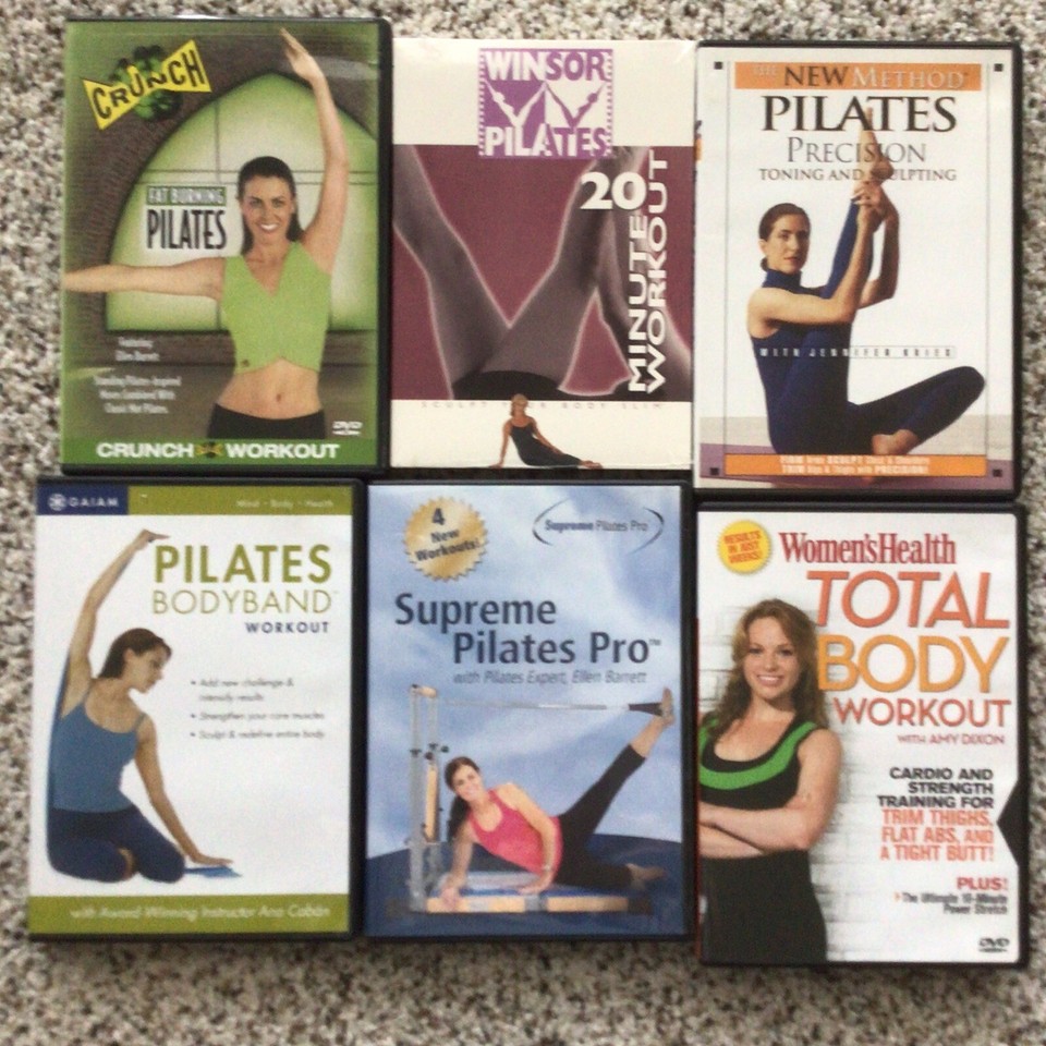 Fitness Workout Pilates DVDs Lot Of 33 Exercise Cardio Pregnancy Core ...