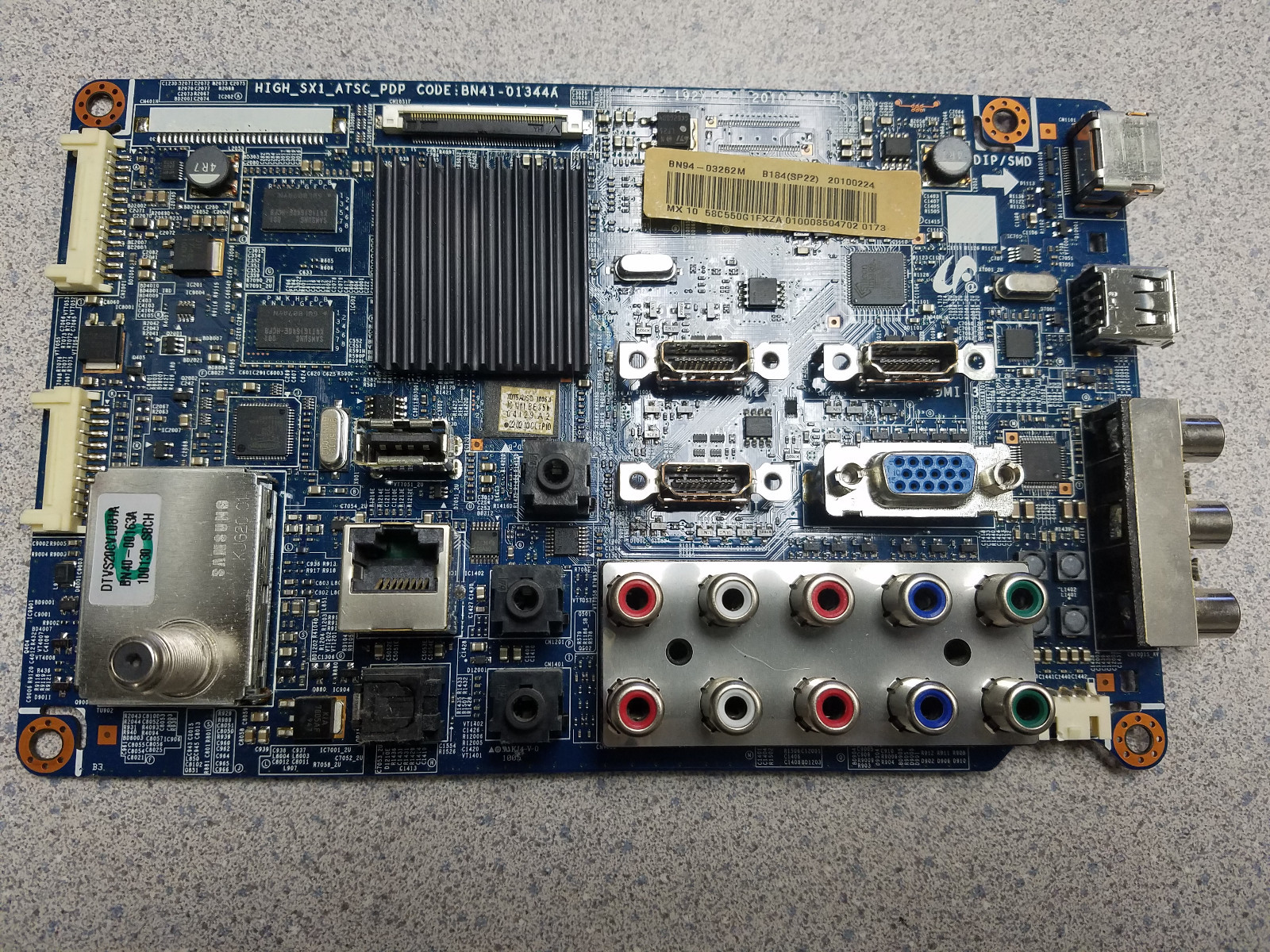 SAMSUNG PN58C550G1F PN58C550 MOTHER BOARD BN41-01344A BN94-03262M | eBay