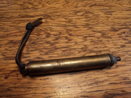 VINTAGE BRASS FLINTLOCK Pan Primer for 4F Powder | eBay