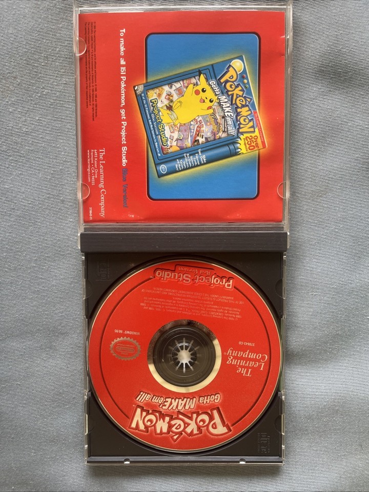 Pokémon Project Studio Red Version Gotta Make 'Em All! - CD-ROM | eBay