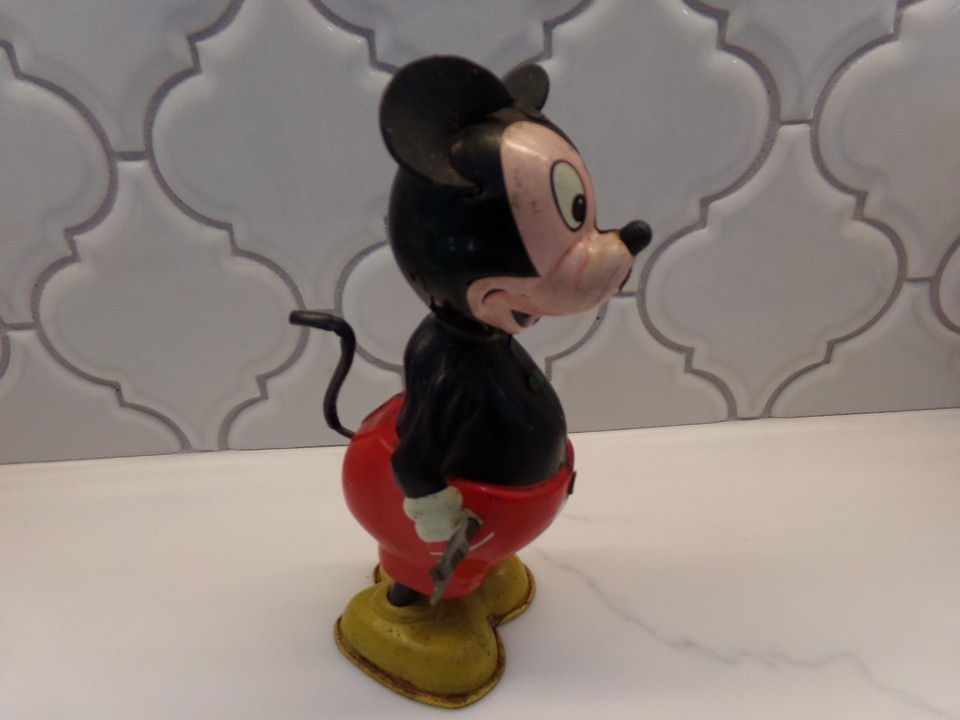 Marx Line Mar Tin Wind-up Mickey Mouse With Spining Tail | eBay