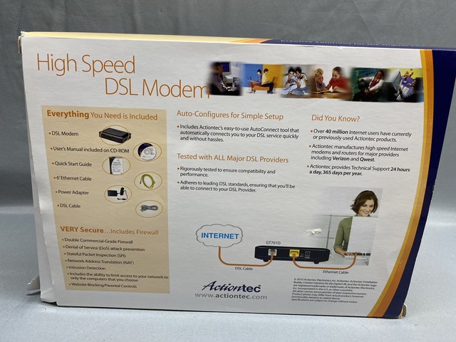 Actiontec GT701D 1-Port 10/100 Wired Router (GEU003AD3B-01) for sale ...