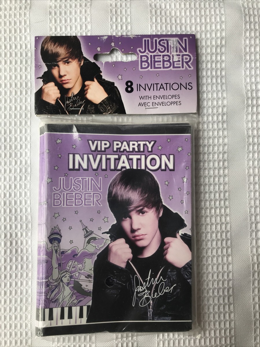Justin Bieber Invitation Template