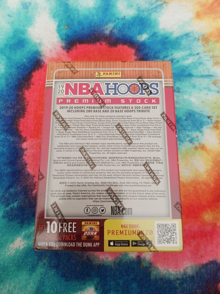 2019-20 Panini NBA Hoops Premium Stock Blaster Box Red Prizms New ...