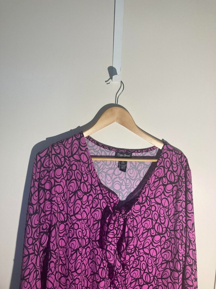 Maggie Barnes 1x (18/20) 3/4 Bell Sleeves Pattern Blouse Ladies | eBay