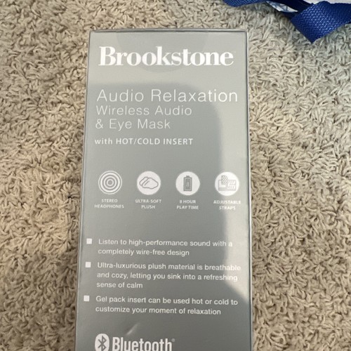 Brookstone Wireless Bluetooth Audio Relaxation Eyemask - New Box | eBay