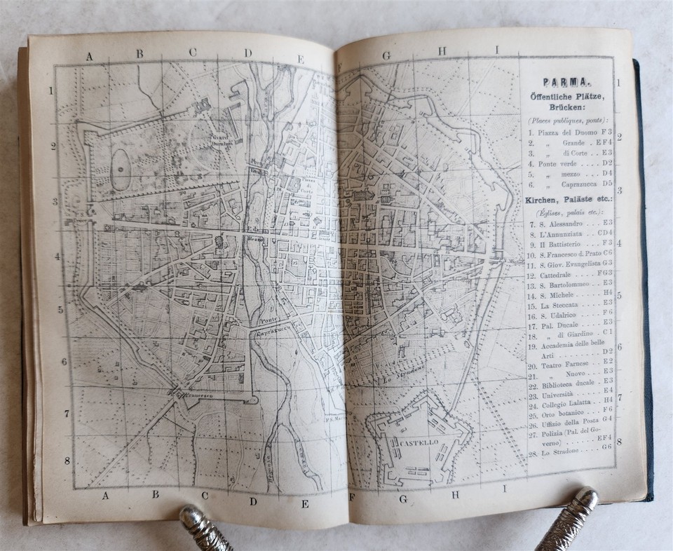 1857 ITALIAN TRAVELLER'S BOOK by Dr.FORSTER in GERMAN antique ...