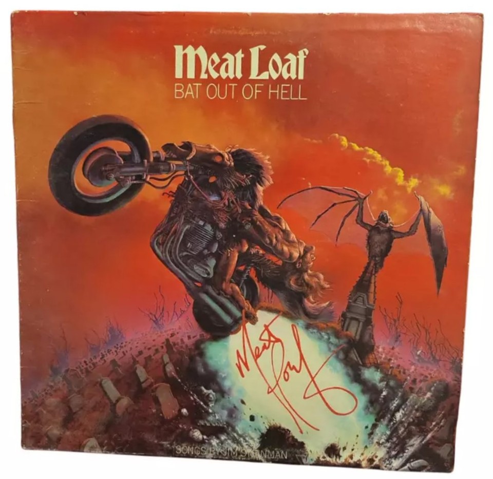 Meat Loaf Signed Autographed Bat Out Of Hell Sleeve | eBay