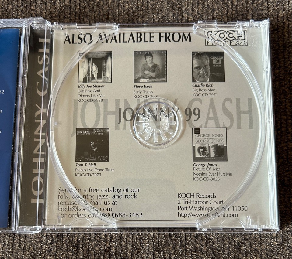 Johnny Cash - Johnny 99 (CD, 1999) Reissue by Koch Records, 1983 Outlaw ...