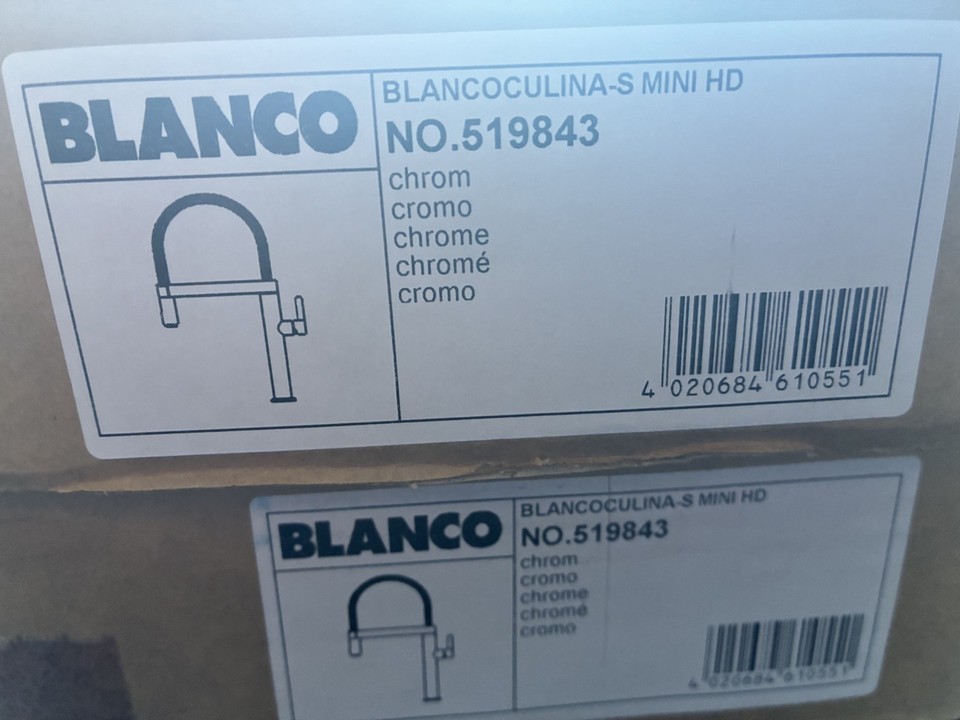 BLANCO BlancoCulina-S Mini kitchen tap 519843 galvanic chrome brand new ...