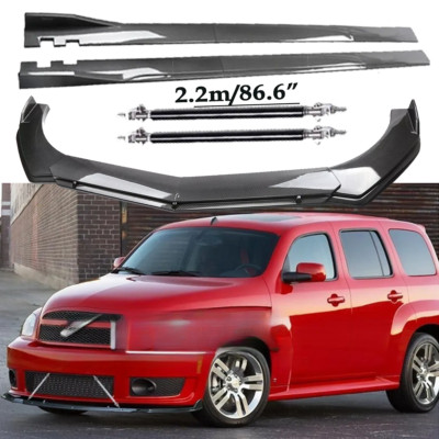 For Chevy HHR 2006-2011 Carbon Fiber Front Bumper Lip Spoiler & Side ...