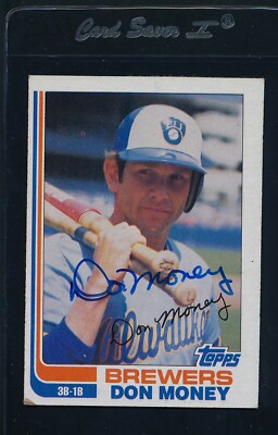 1982 Topps #709 Don Money Brewes Signed Auto *40450 | eBay