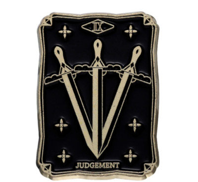 Judgment Tarot Card Enamel Pin Badge Cute Gothic Gift Wicca Black and ...