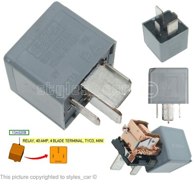 1425754 Genuine Ford Multi-Use 4-Pin Micro Grey Relay 70 AMP FoMoCo ...