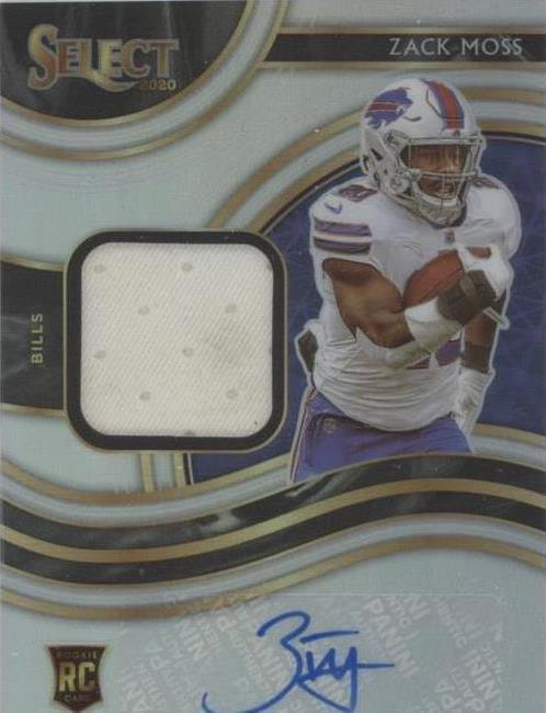 2020 Panini Select - Rookie Signature Memorabilia Zack Moss #RSM-ZMO ...