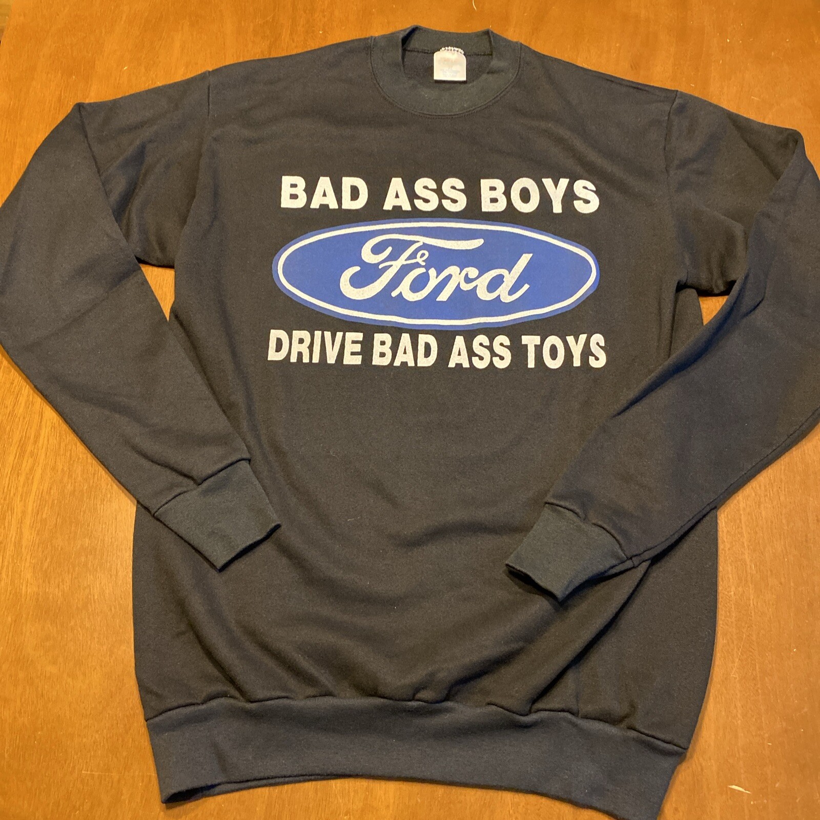 Vintage Ford Bad Ass Boys Bad Ass Toys 80s Black Swea… - Gem