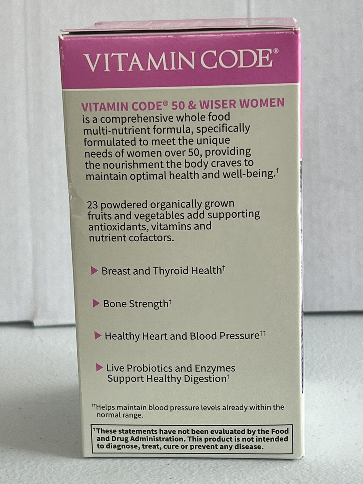 Garden of Life Vitamin Code 50 & Wiser Women Multivitamin 120 Caps Exp ...