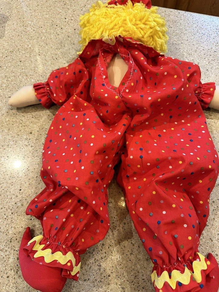 RAG DOLL CLOWN CLOTH DOLL 24” VERY GOOD CONDITION- Unbranded | eBay