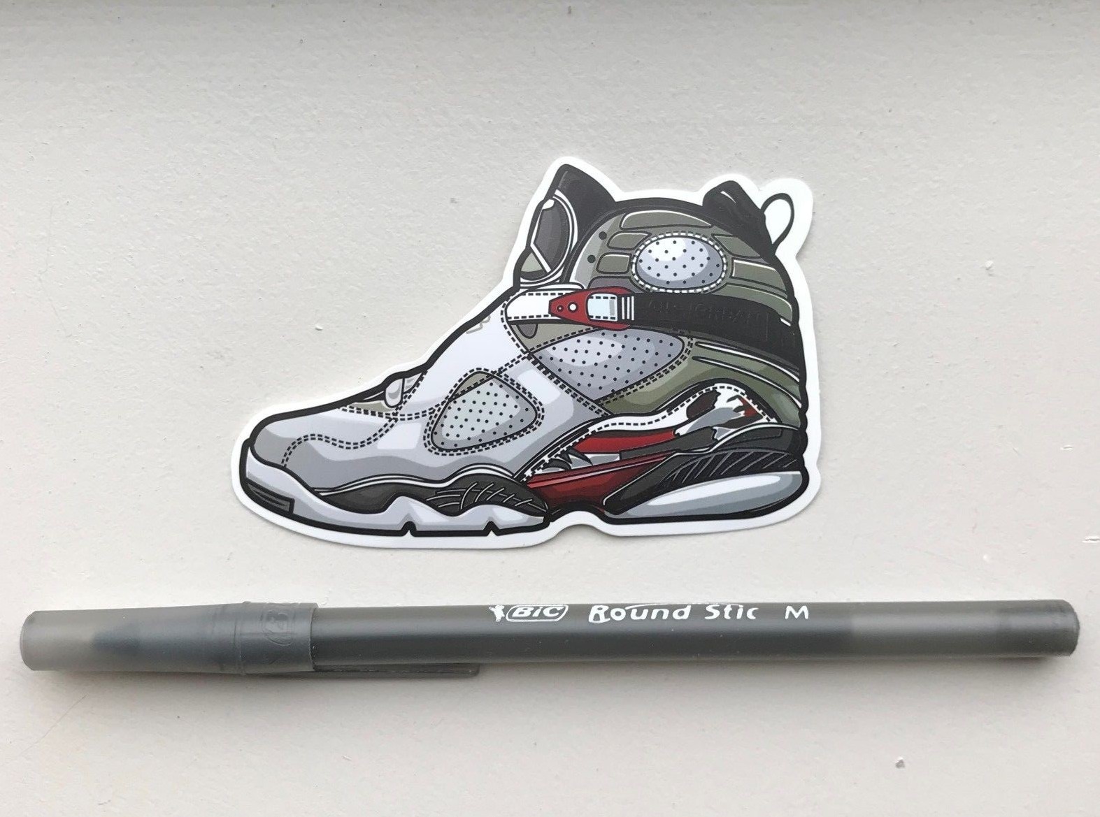 Nike Air Jordan 8 VIII Retro - Shoe Sneaker Laptop Sticker Decal | eBay