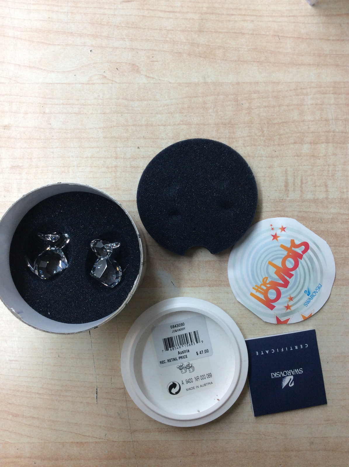 SWAROVSKI JO&HARRY Jo Harry 0843090 retired set of 2 figures in ...