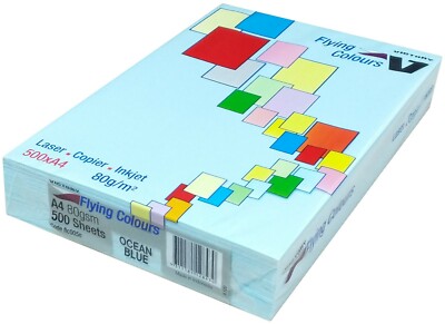 Victory Flying Colours A4 Copy Paper 80gsm Ocean Blue 500 Sheets ...