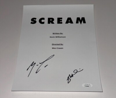 MATTHEW LILLARD & SKEET ULRICH SIGNED SCREAM FULL MOVIE SCRIPT PROOF ...