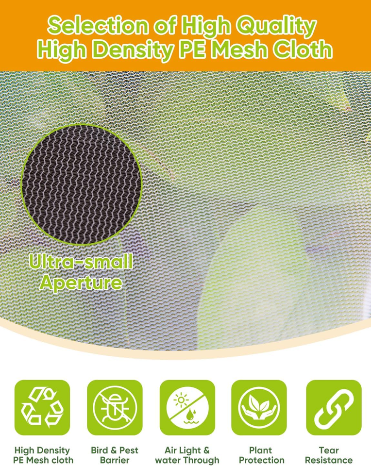 Bird Netting for Blueberry Bushes - 6Pcs Garden Netting Pest Barrier ...