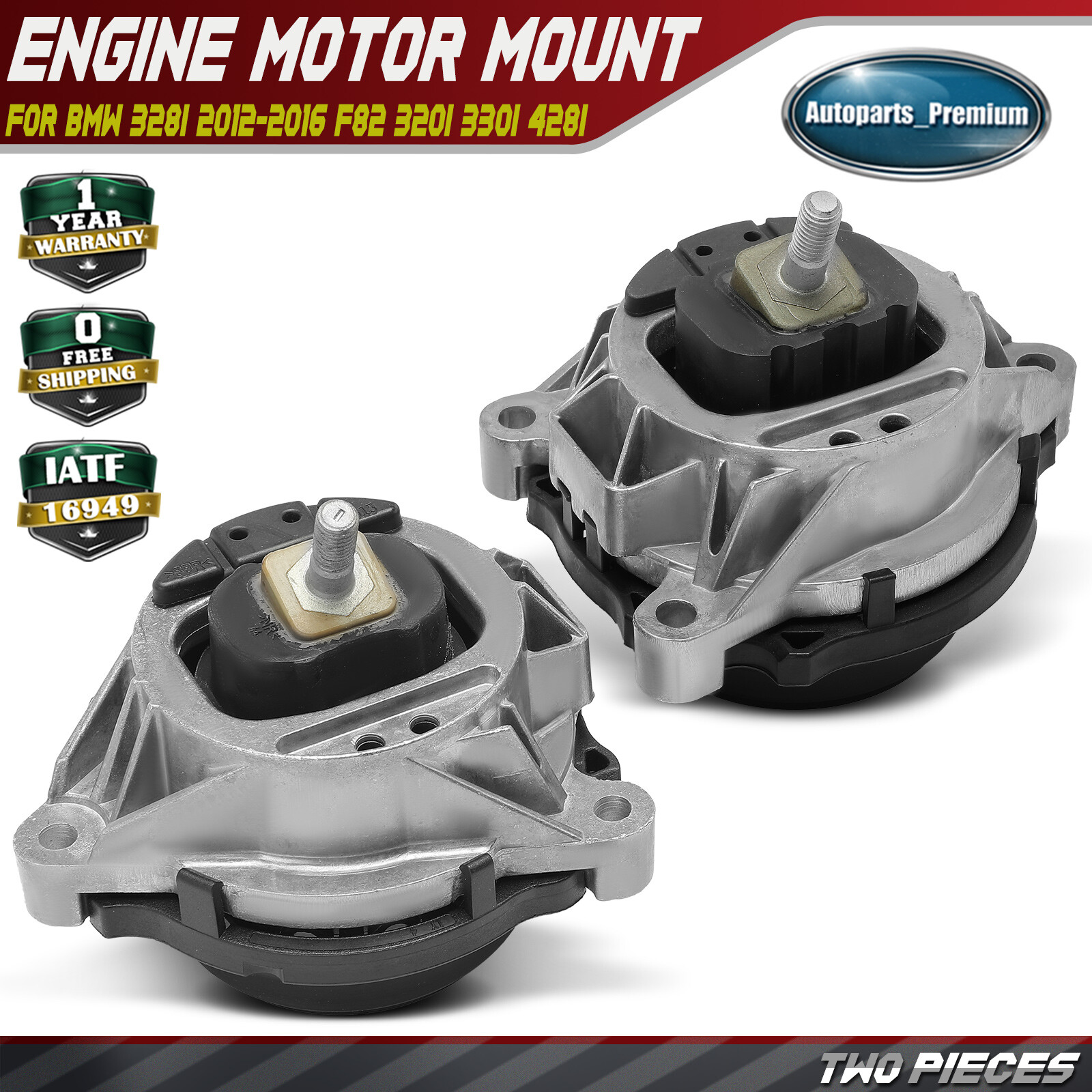 2x Engine Motor Mount for BMW F31 328i 2012-2016 F82 320i 330i 428i ...