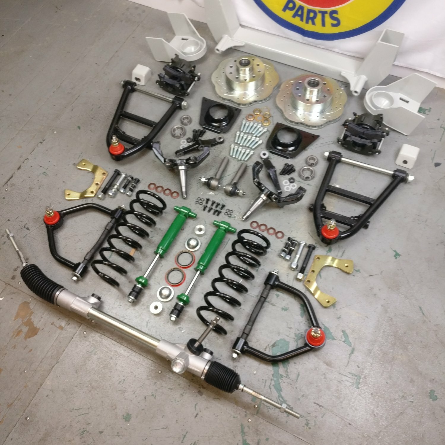 1949 to 1954 Chevy Car Mustang II 2 Front End Suspension Kit Hub to Hub ...