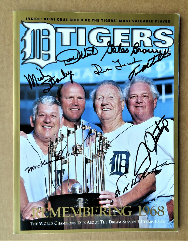 Detroit Tigers Program - Remembering the 1968 World Champions - Signed ...