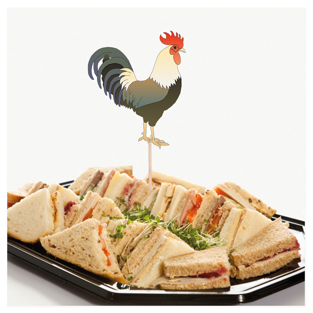 Chicken Hen Farm Birthday Cupcake & Party Food Toppers Decorations ...