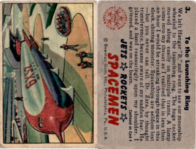 1951 Bowman, Jets, Rockets, Spacemen, #3 To The Launching Ring | eBay