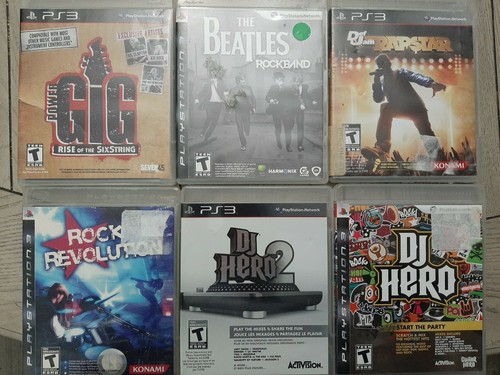 Playstation 3 PS3 Games Lot of 6 Music Bundle Tested & Complete with ...